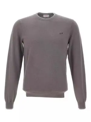 SUN 68 Crew-neck Long-sleeve Sweater - Grey