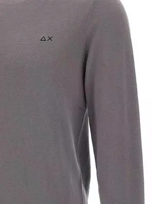 SUN 68 Crew-neck Long-sleeve Sweater - Grey