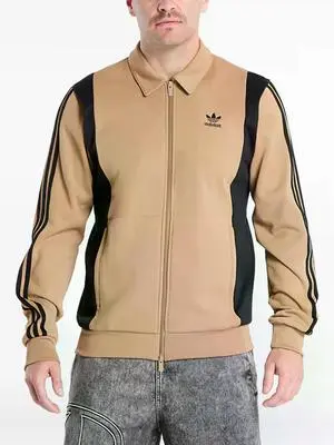 Adidas Panel Striped Zipped Sweatshirt