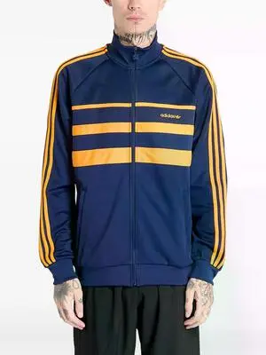 Adidas Striped Zip Up Sweatshirt