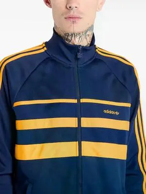 Adidas Striped Zip Up Sweatshirt