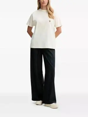 Bally Logo-embroidered T-shirt - Neutrals