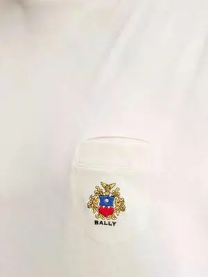 Bally Logo-embroidered T-shirt - Neutrals