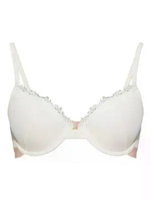 Emporio Armani Lace Trim Bra - White