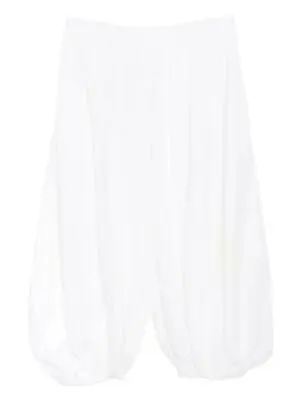 Comme Des Garçons Cropped Trousers - White