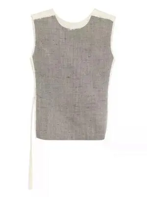 TELA Paneled Vest - Grey