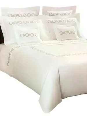 Frette Links Embroidery Duvet Set