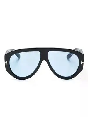 TOM FORD Bronson Pilot-frame Sunglasses - Black