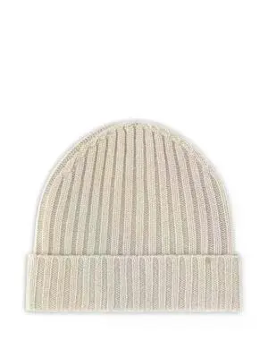 Boggi Milano Cashmere Beanie - White