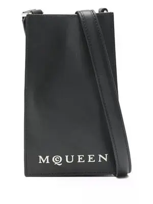 Alexander McQueen Logo Phone Holder - Black