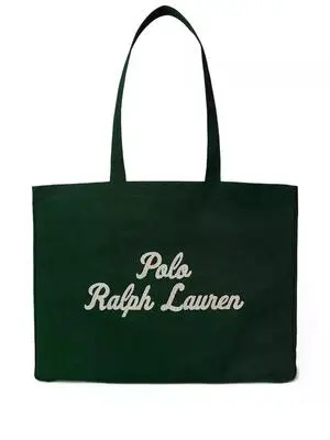 Polo Ralph Lauren Logo-embroidered Tote - Green