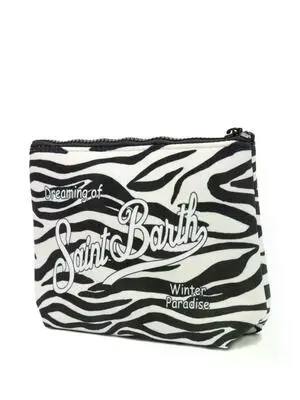 MC2 SAINT BARTH Aline Zebra-print Clutch