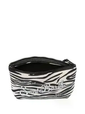 MC2 SAINT BARTH Aline Zebra-print Clutch