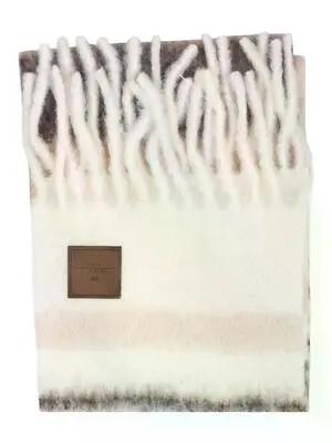 Max Mara Striped-pattern Fringed-edges Scarf