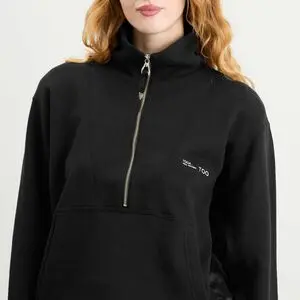 Toga High Neck Half Zip Sweatshirt