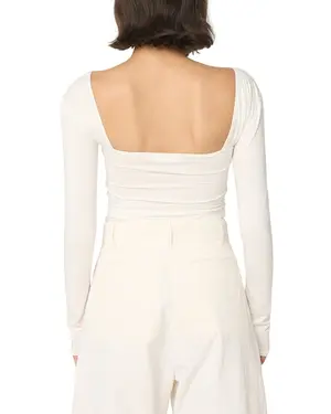 THE LINE BY K Rian Cropped Top - White