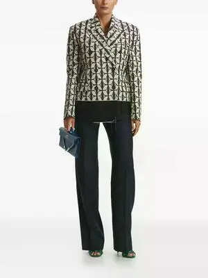 CUANNA Patterned Double-breasted Jacket - Neutrals