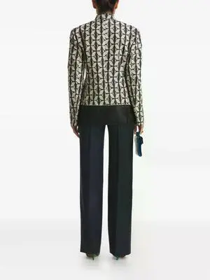 CUANNA Patterned Double-breasted Jacket - Neutrals