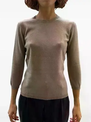 LA ROSE Three-quarter Sleeve Sweater