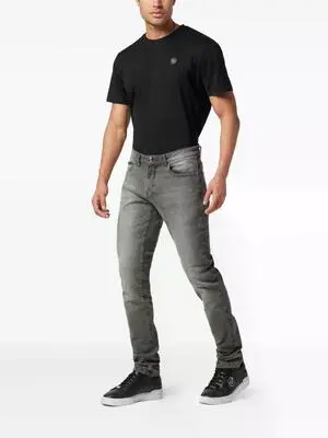 Philipp Plein Logo Appliqué Jeans