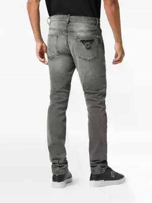 Philipp Plein Logo Appliqué Jeans