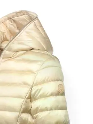 SAVE THE DUCK Hooded Zip-up Coat - Neutrals