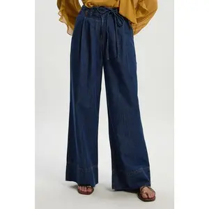 Karen Millen Wide Leg Denim Trousers