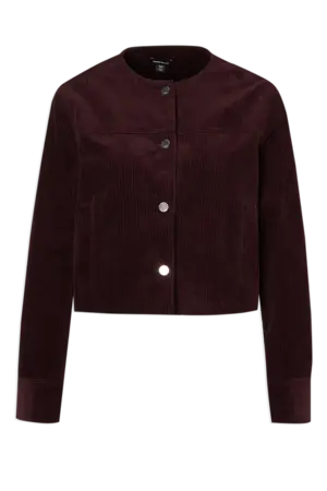Karen Millen Cord Collarless Tailored Jacket