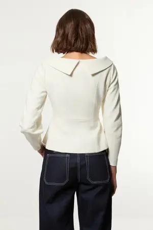 Karen Millen Compact Peplum Tailored Jacket