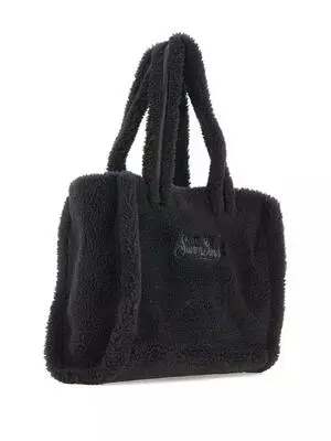 MC2 SAINT BARTH Colette Teddy Embroidered Tote Bag - Black