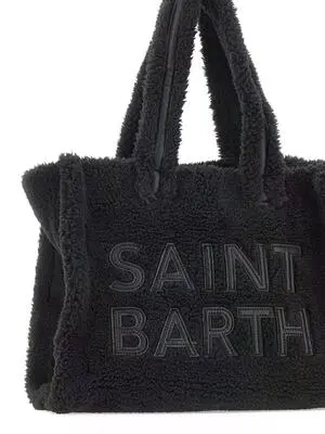 MC2 SAINT BARTH Colette Teddy Embroidered Tote Bag - Black