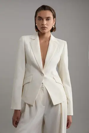Karen Millen Tailored Crepe Blazer Jacket
