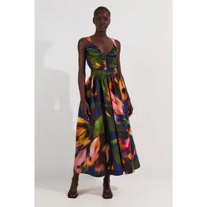 Karen Millen Floral Taffeta Maxi Dress