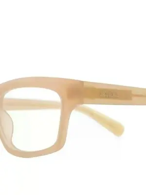 Jacquemus Galerie Rectangle-frame Glasses - Neutrals