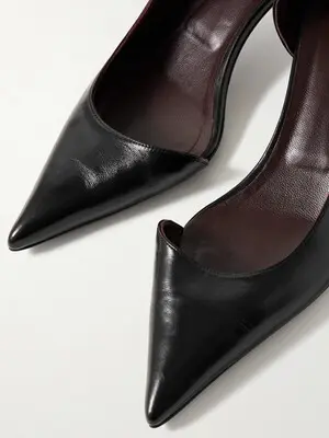 Khaite Jett Leather Pumps - Black