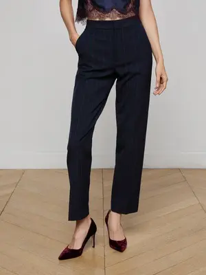 L'Agence Pinstriped Rebel Trousers