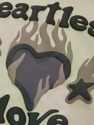 BROKEN PLANET Heartless Love Hoodie - Neutrals