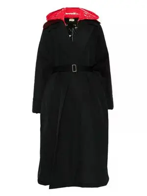 Plan C Belted Hooded Trench Coat