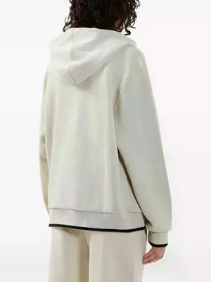 Gcds Logo-embossed Hoodie - Neutrals