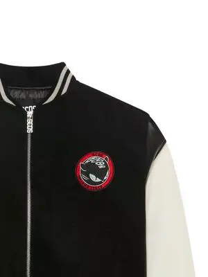 Gcds Logo-patch Bomber Jacket - Black