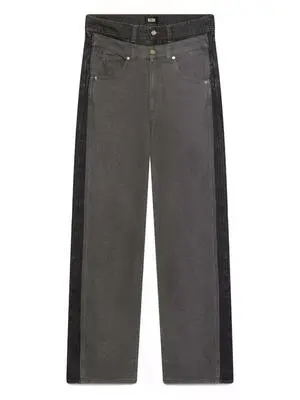 Gcds Logo-patch Jeans - Grey