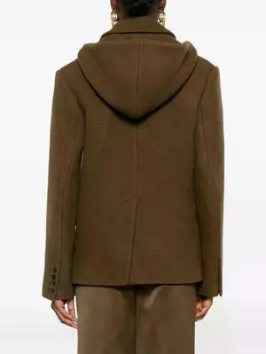 Nanushka Double-breasted Coat - Brown