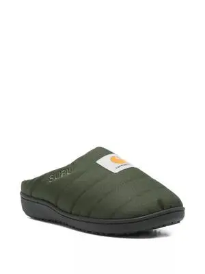 Carhartt Work In Progress X Subu Logo-motif Slippers - Green