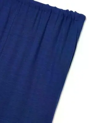 STUDIO TOMBOY Back-slit Long Skirt - Blue