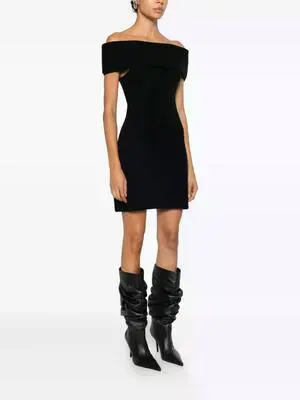 Givenchy Off-shoulder Ribbed Knit Dress