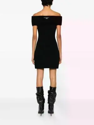 Givenchy Off-shoulder Ribbed Knit Dress