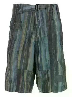 Paul Smith Striped Belted Shorts