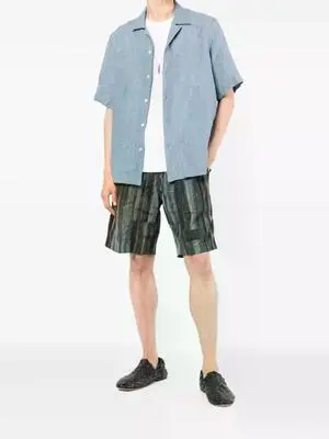 Paul Smith Striped Belted Shorts