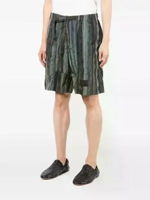 Paul Smith Striped Belted Shorts