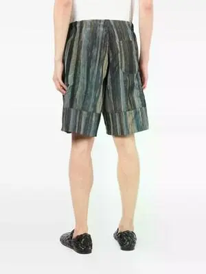 Paul Smith Striped Belted Shorts